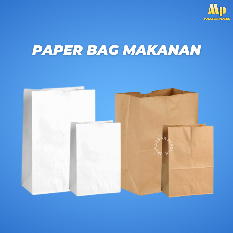 Jual PAPER BAG MAKANAN / KERTAS PEMBUNGKUS MAKANAN / KANTONG MAKANAN ...