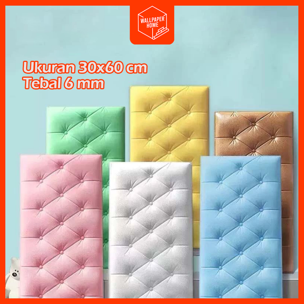 Jual Wallpaper Foam 3D (30x60 cm Tebal 6 mm) Headboard Bed Wall Sticker ...