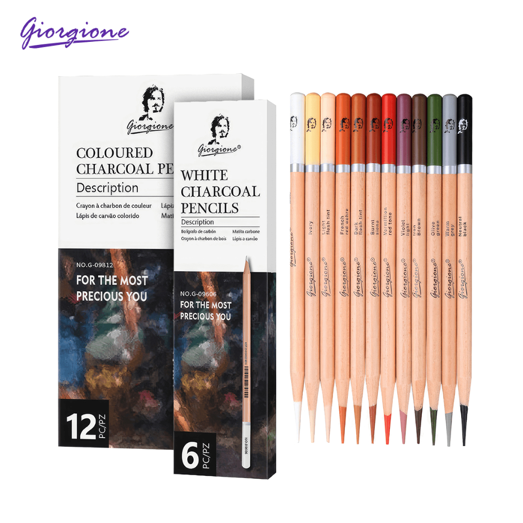 Jual Giorgione Pena Sketsa Warna Sketching Pencils Colored Set 6/12 ...