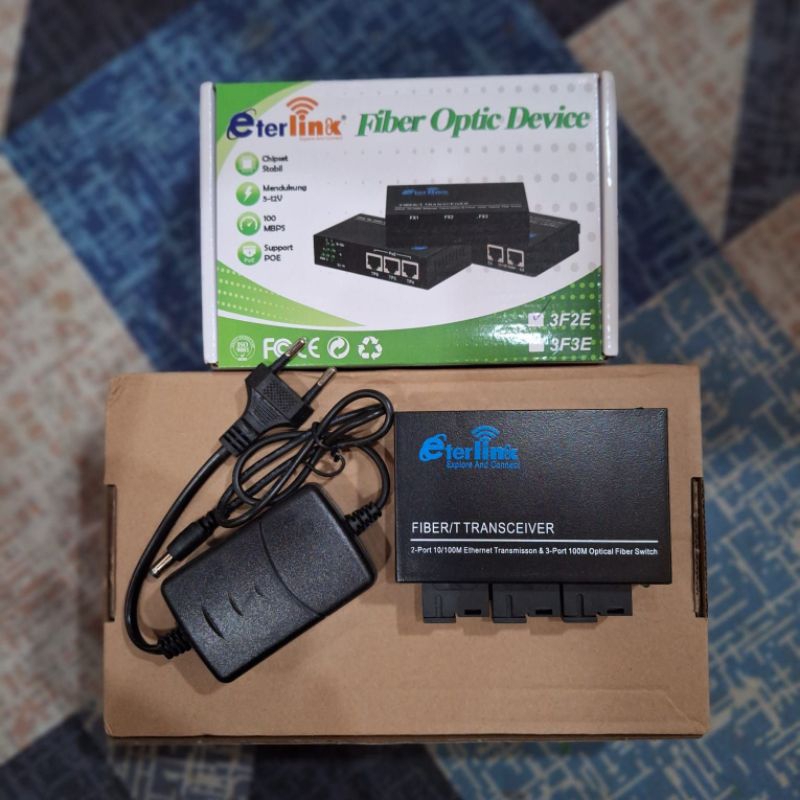 Jual Media Converter 3F2E 3 FO 2LAN 10/100mbps | Shopee Indonesia