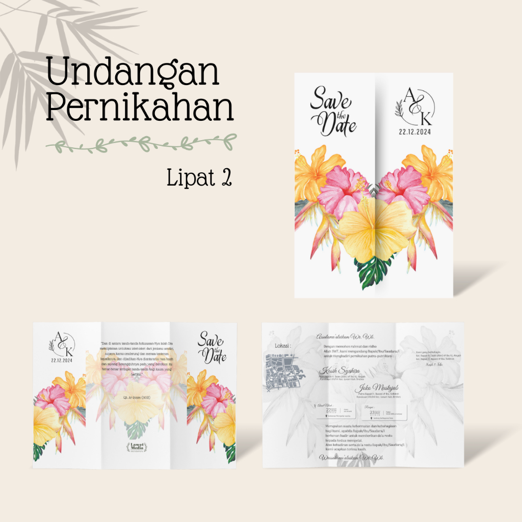 Jual Undangan Pernikahan Murah - Undangan Pernikahan Aestetik ...