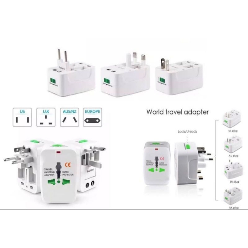 Jual Universal Travel Adapter Colojan Listrik adaptor Internasional All ...