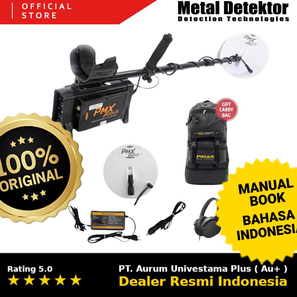 Jual Metal Detektor PIMAX PMX GOLD RESMI - Metal Detector - Detektor ...