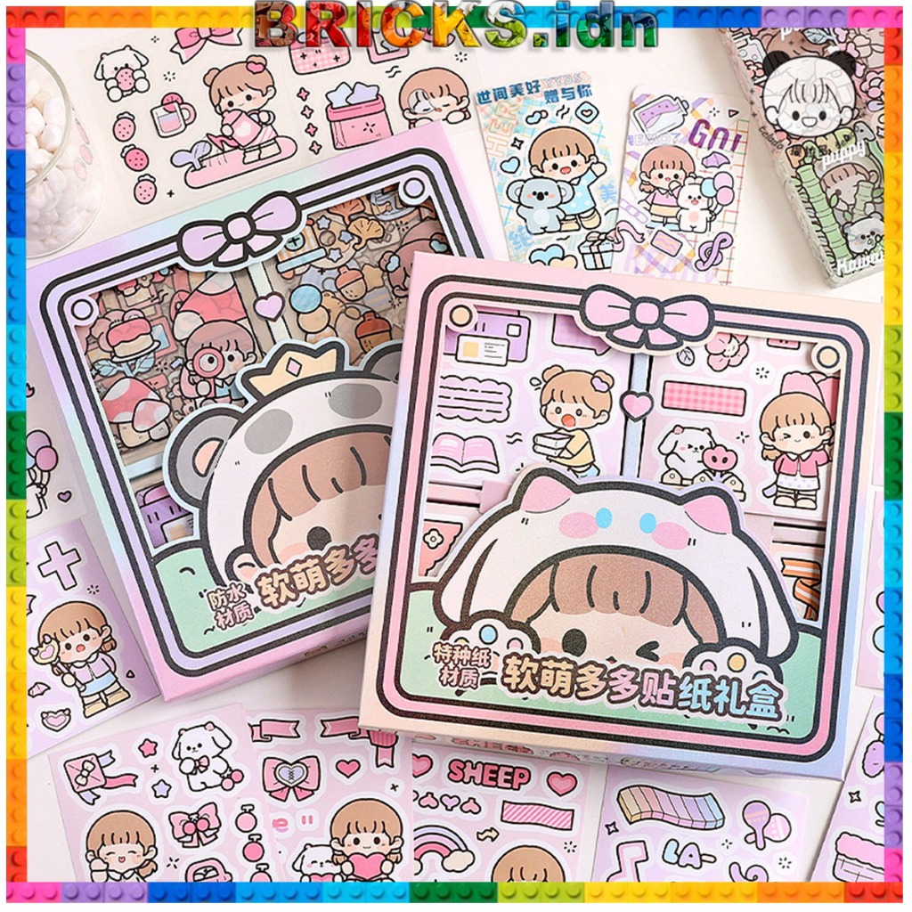 Jual Stiker Box 72 dan 100 Lembar stiker Aesthetic Edisi Dodo Girl 1 ...