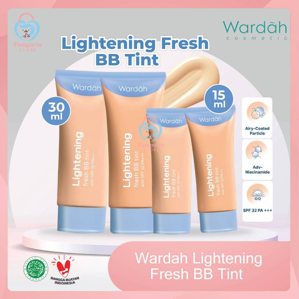 Jual Wardah Lightening Fresh BB Tint 15ml 30ml - Base Makeup Ringan SPF 32 PA+++ Wardah | Shopee ...