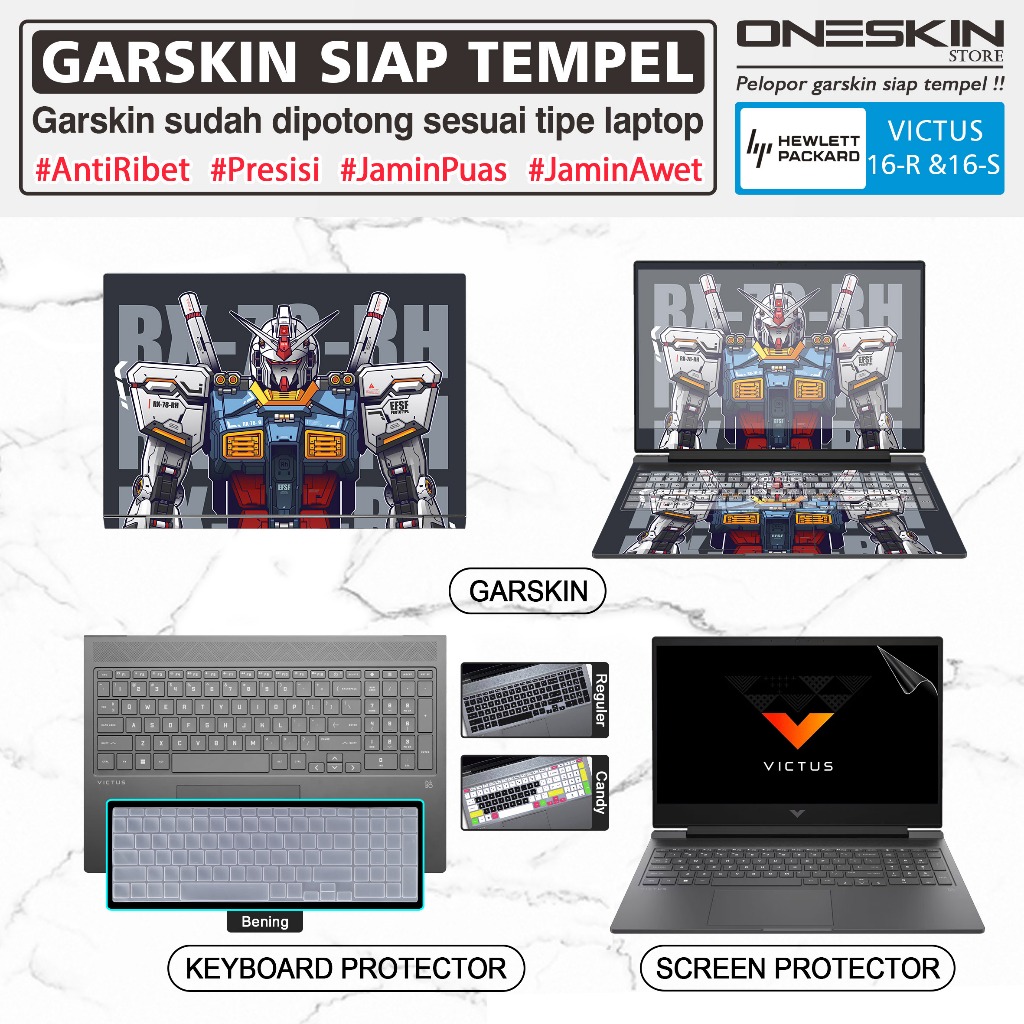 Jual Garskin Sticker Laptop Pelindung Keyboard Screen Protector HP ...
