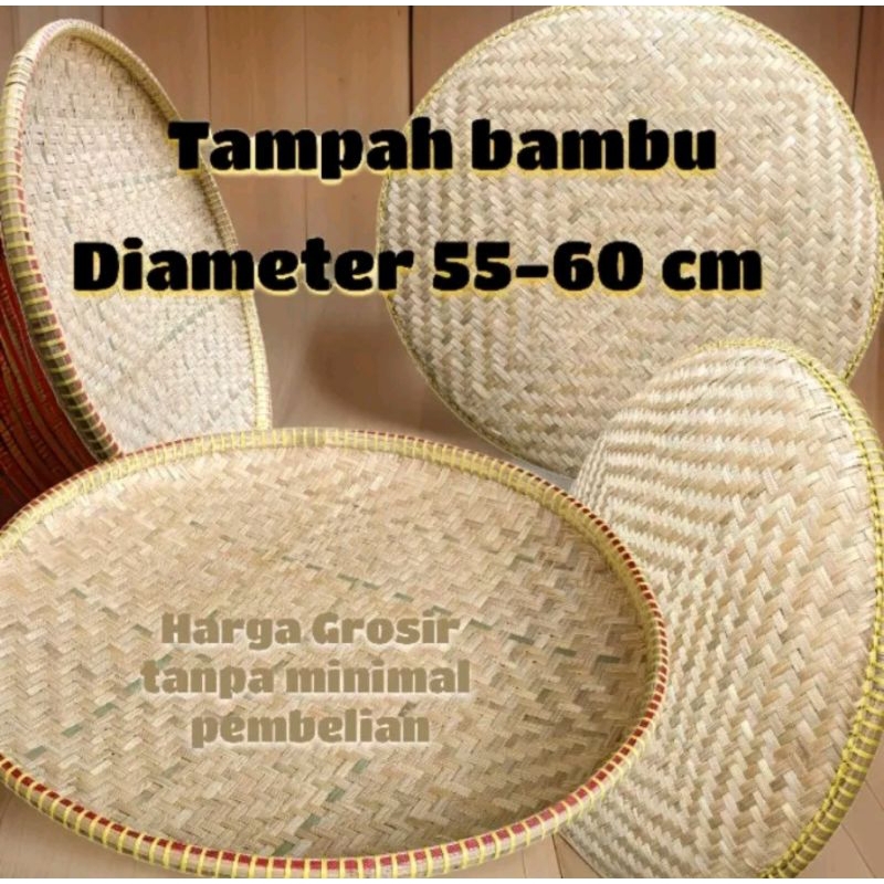Jual Tampah Bambu - Tempat Nasi Tumpeng - Nampan Bambu 55-60cm | Shopee ...