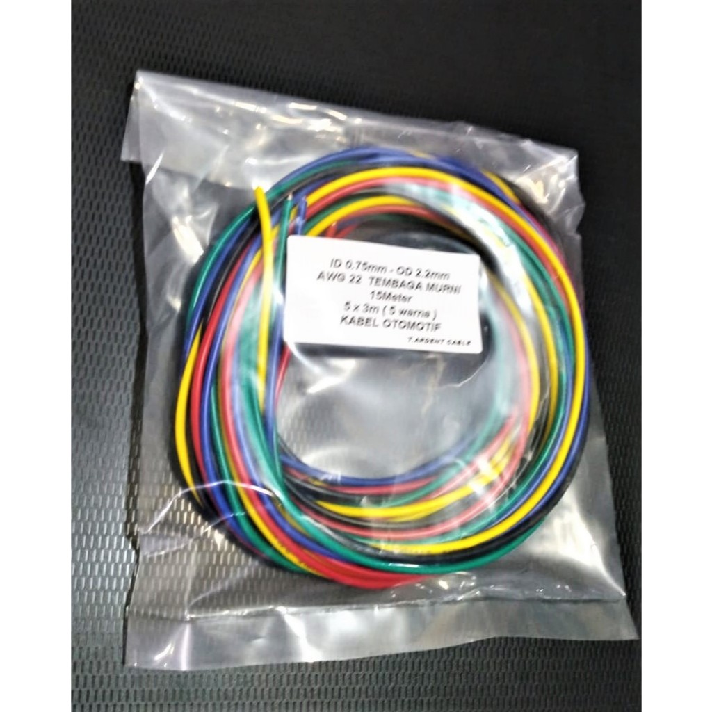 Jual Kabel Body 18 AWG 0.75 mm Kelistrikan Mobil Motor paket total ...