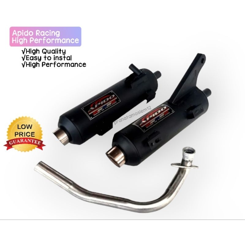 Jual Apido full system Power pipe Honda Click 125 150 Beat Fi/Carb Mio ...