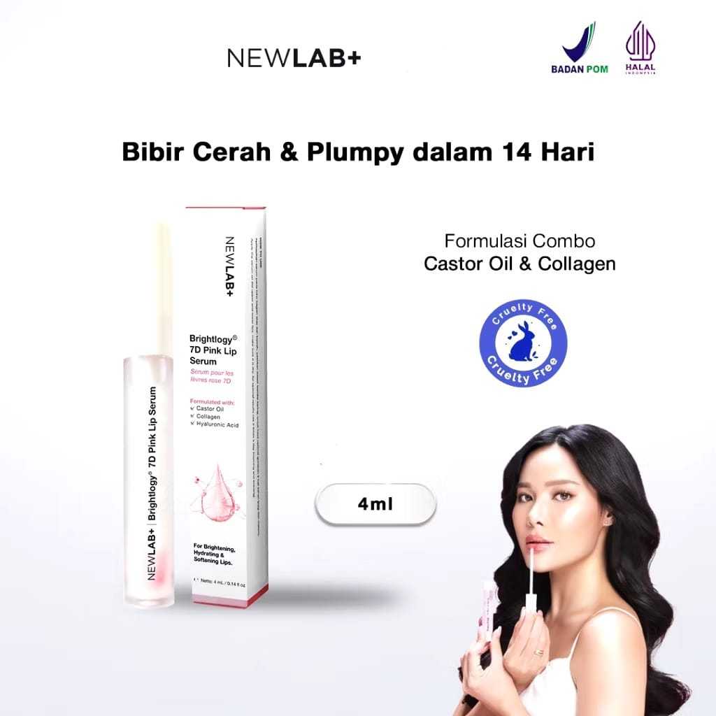 Jual NEWLAB Brightlogy 7D Pink Lip Serum 4ml | Shopee Indonesia