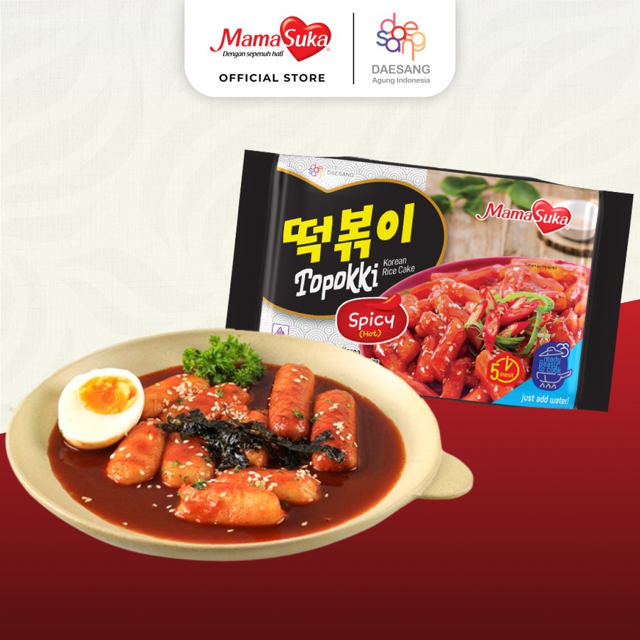 Jual MAMA SUKA TOPOKKI HOT SPICY | ORIGINAL 134gr | MAKANAN KOREA | KUE ...