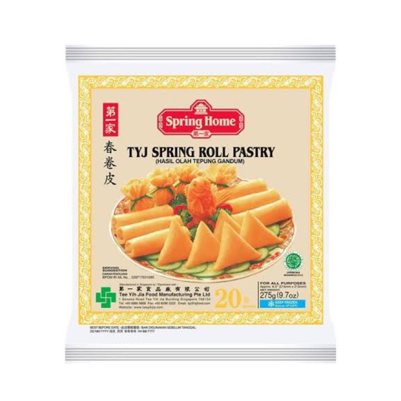Jual Spring Roll Skin TYJ 8,5inch isi 20 sheets | Shopee Indonesia