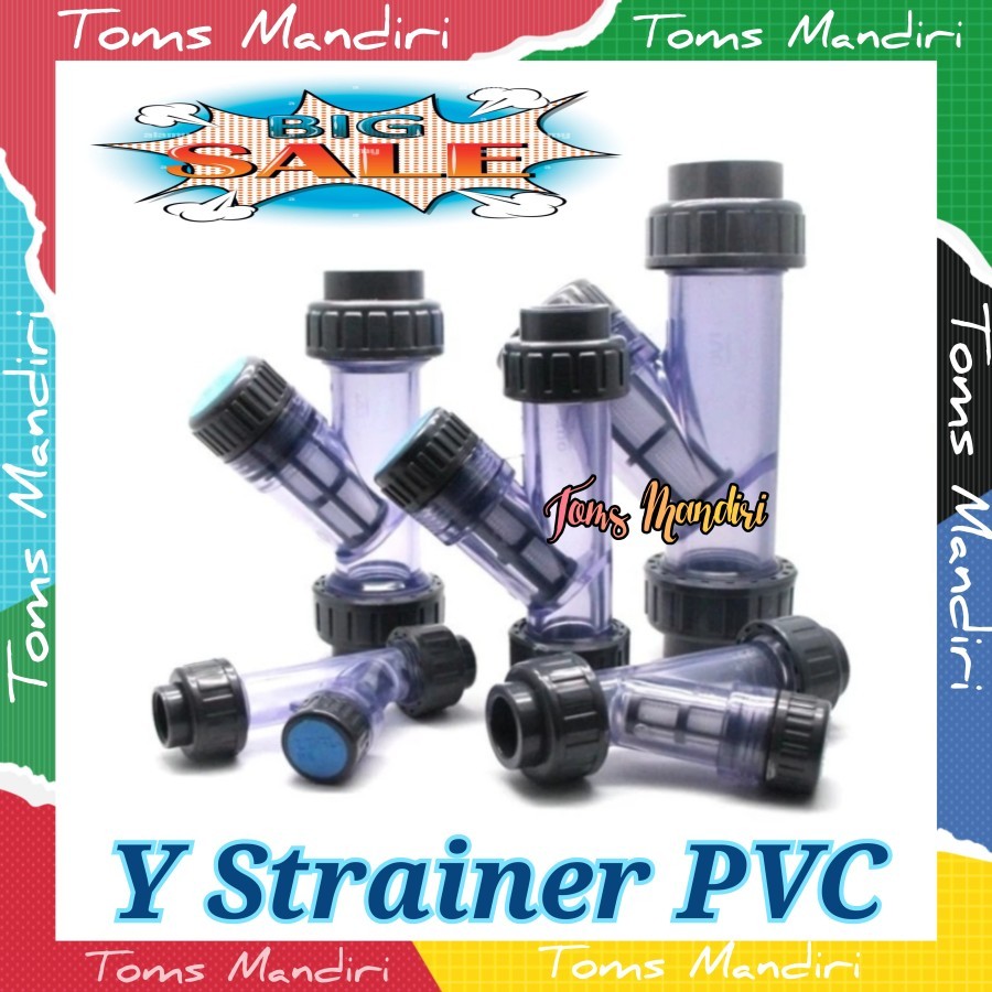 Jual Y Strainer Clear Double Union PVC Fitting PVC Pipa PVC | Shopee ...