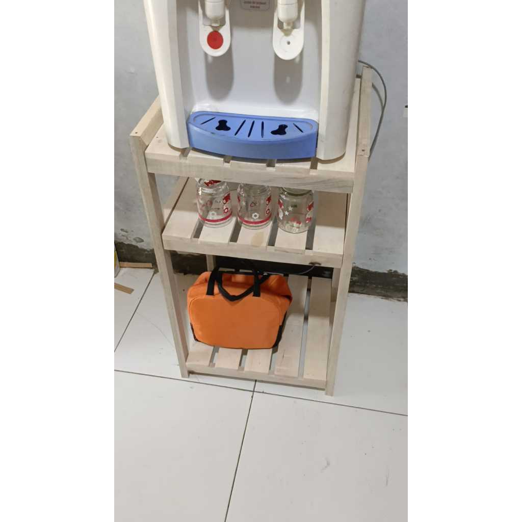 Jual (COD) Rak dispenser dan rice cooker 3 susun terbaru rak galon air ...