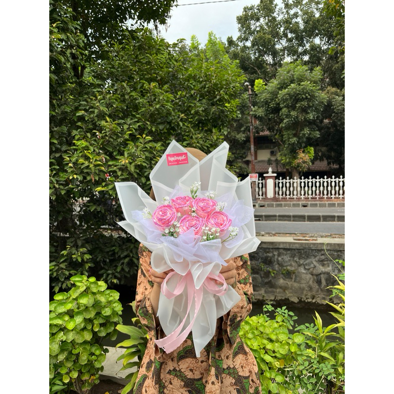 Jual Buket bunga satin/Buket pita satin jogja/Buket wisuda jogja ...