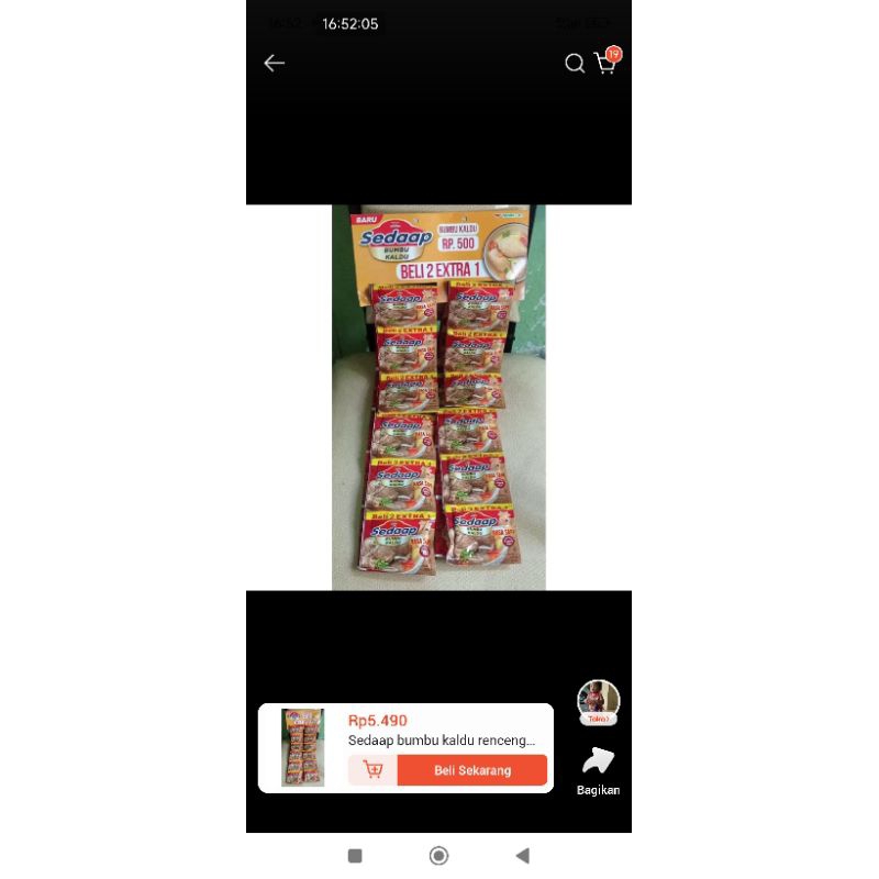 Jual Sedap bumbu kaldu sapi renceng isi 18 pcs | Shopee Indonesia