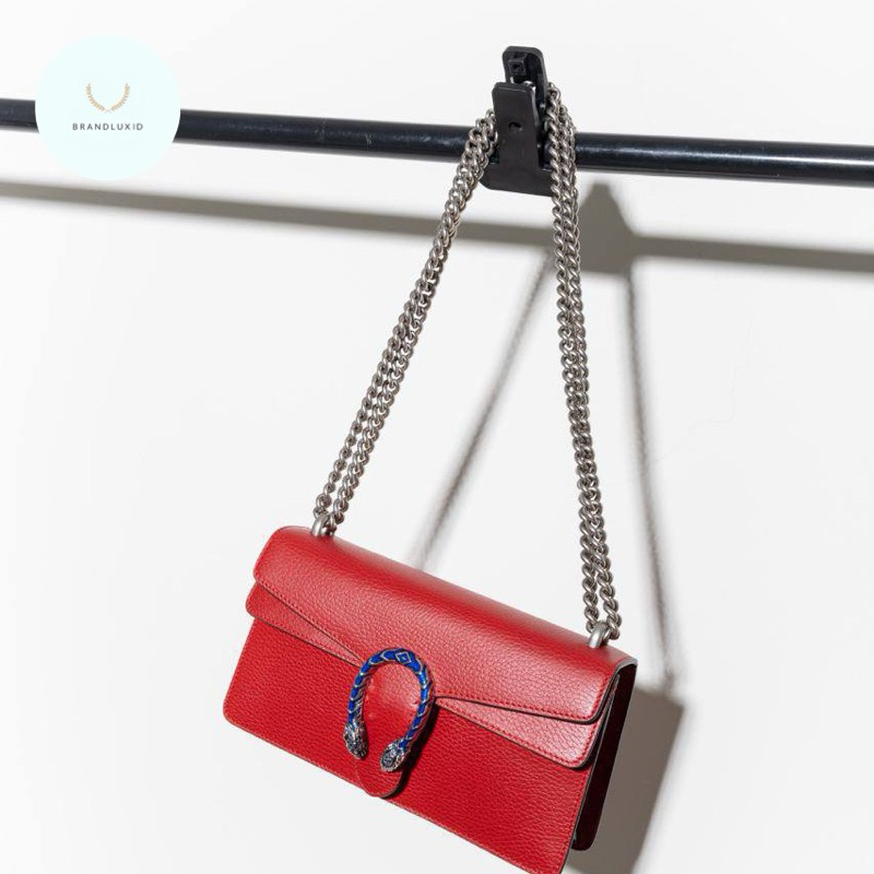 Jual Gucci Dionysus small shoulder bag calf leather Red | Shopee Indonesia