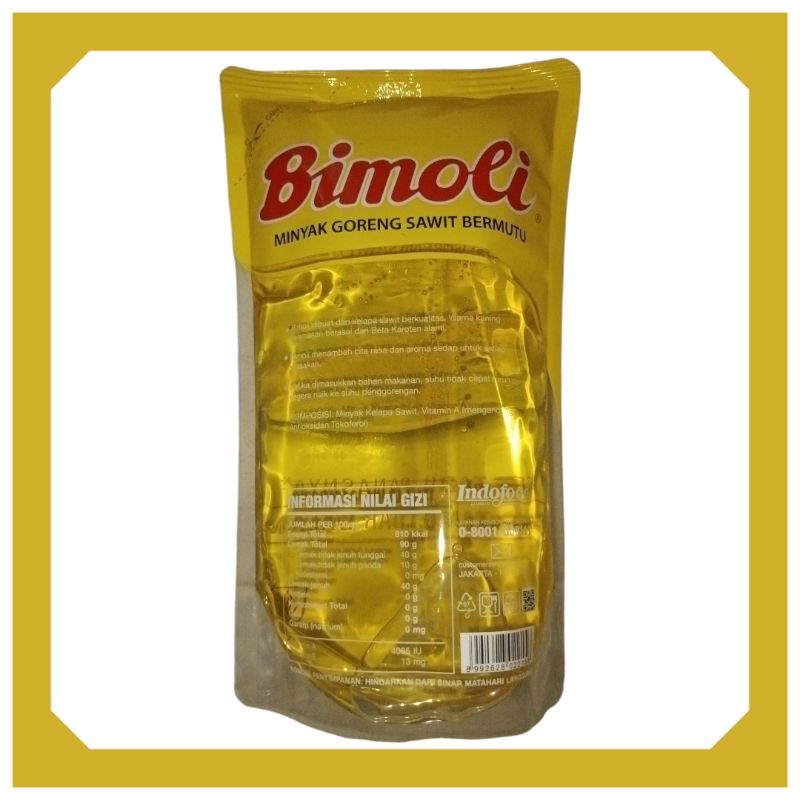 Jual MINYAK GORENG BIMOLI 1 LITER KEMASAN POUCH/ISI ULANG | Shopee ...