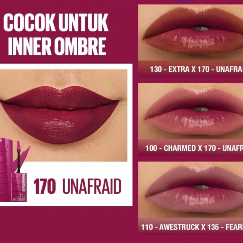 Jual Maybelline Super Stay Vinyl Ink 4.2ml - Shade 170 Unafraid ...