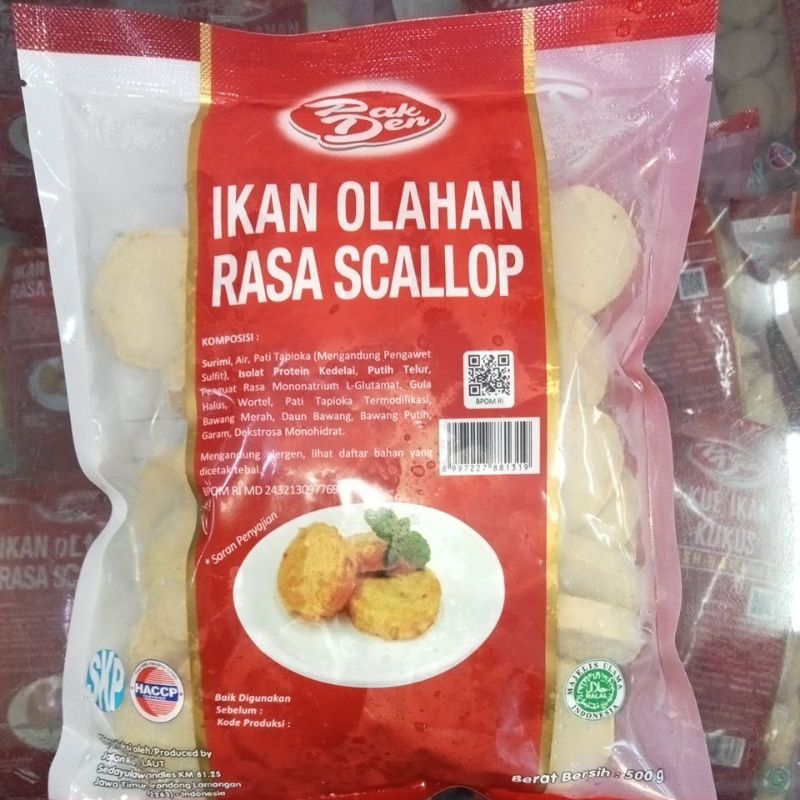 Jual Pak den Scallop 500gr | Shopee Indonesia