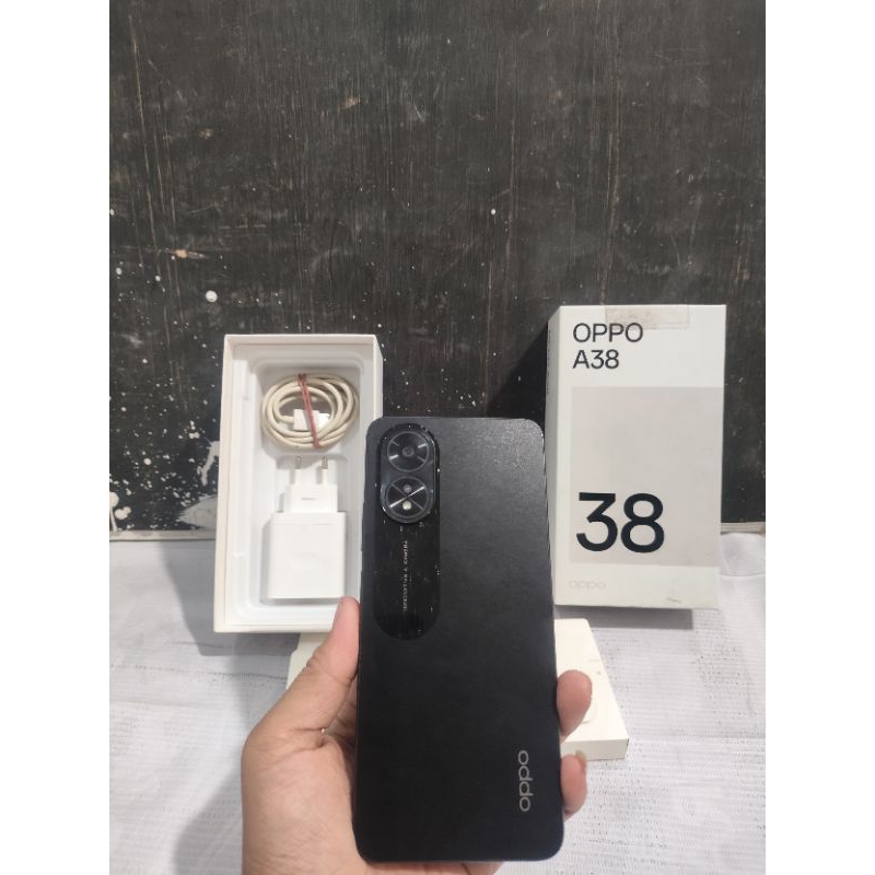 Jual Oppo A38 Second Ram 4/128 Lengkap Fullset Mulus Nominus Original 100% | Shopee Indonesia