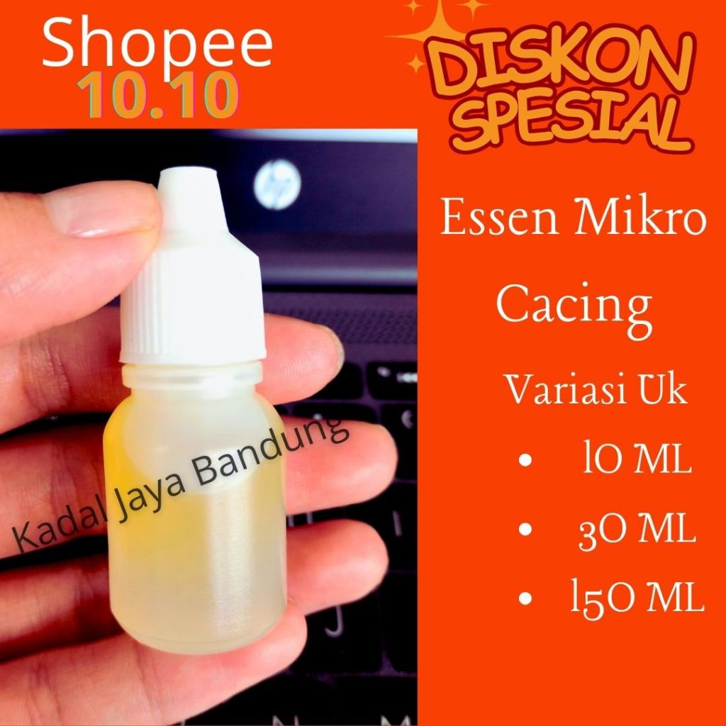 Jual Essen Mikro Cacing 10 ML Kadal Jaya Bandung | Shopee Indonesia