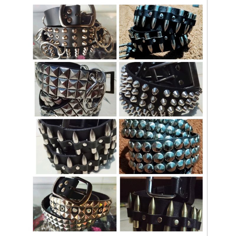 Jual GASPER SPIKE PUNK/BELT SPIKE/IKAT PINGGANG PRIA/SABUK PUNK ...