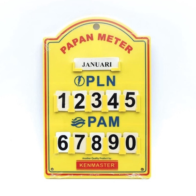 Jual Meroket Papan Meteran PAM Listrik Air meter Kenmaster | Shopee ...
