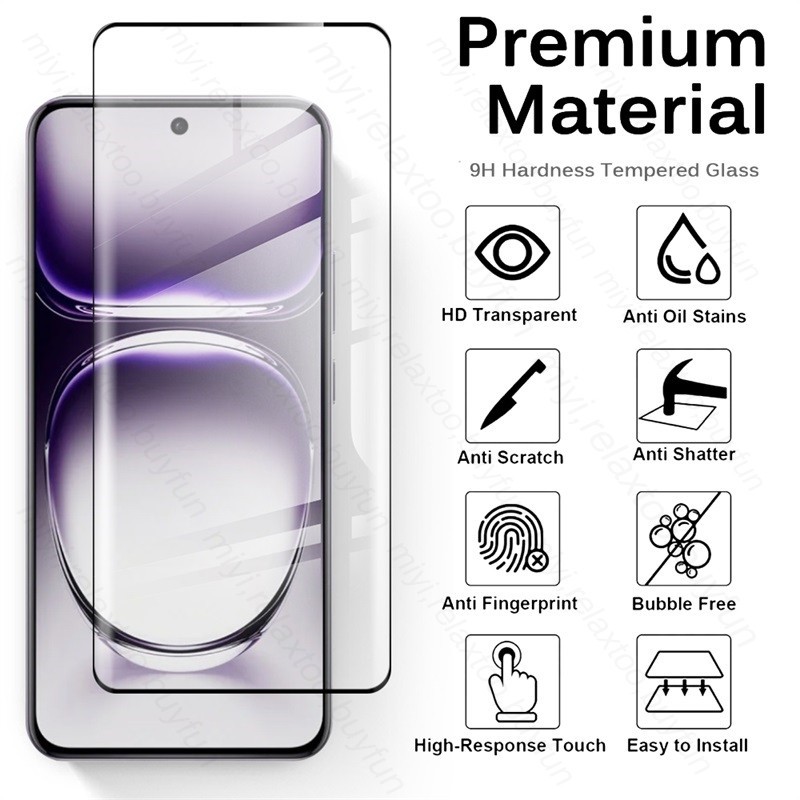 Jual Tempered Glass 3D Curved OPPO Reno 11 / 11 Pro / 12 / 12 Pro 5G ...