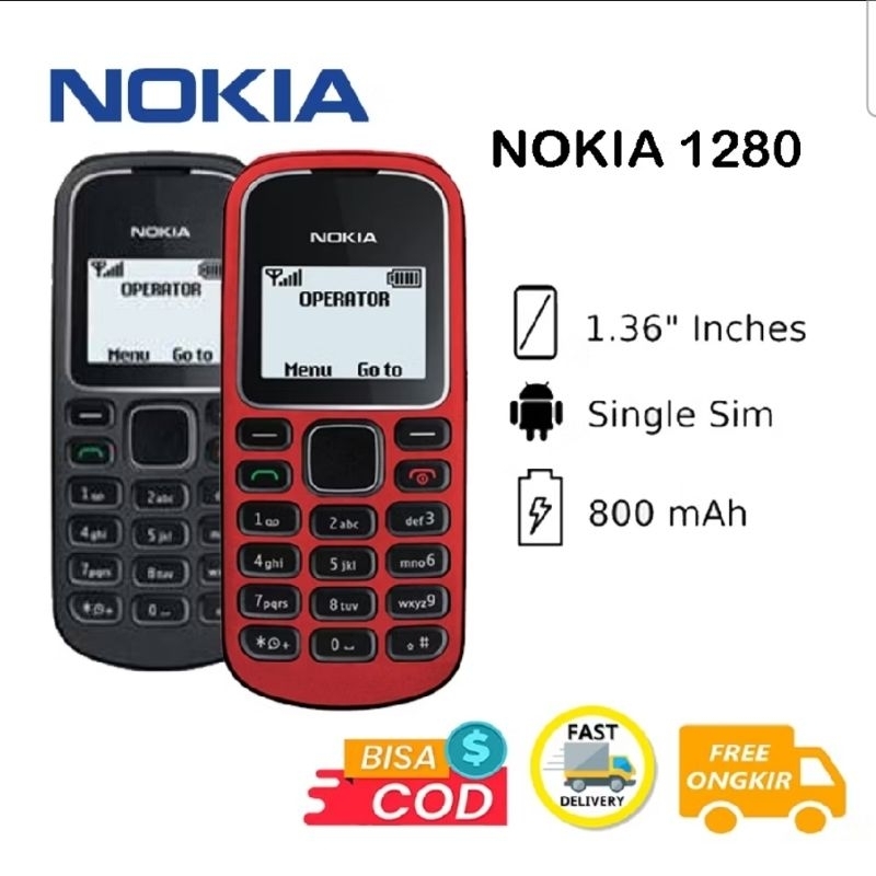 Jual Nokia 1280 HP Jadul | Shopee Indonesia