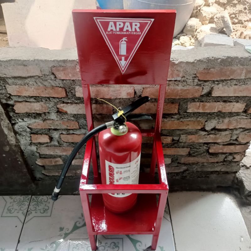 Jual Tempat Dudukan Tabung Pemadam APAR 3 kg Ukuran 20x20x70 Tiang ...