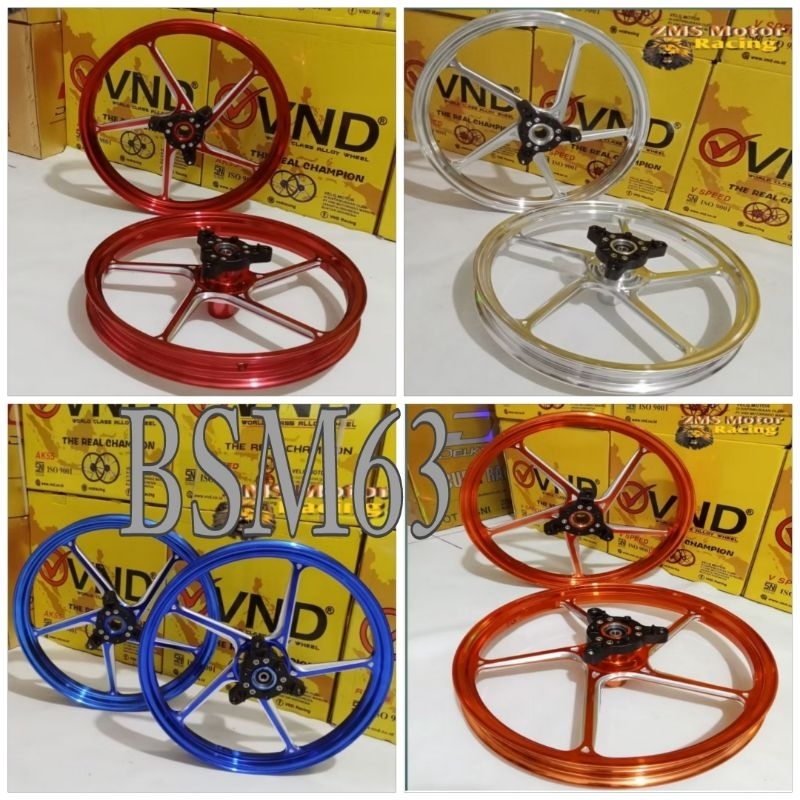 Jual Pelek Racing Vnd Ak 55 Ring 17 Nmax turbo Neo turbo Nmax new / Velg Ak 55 Nmax new & Nmax ...