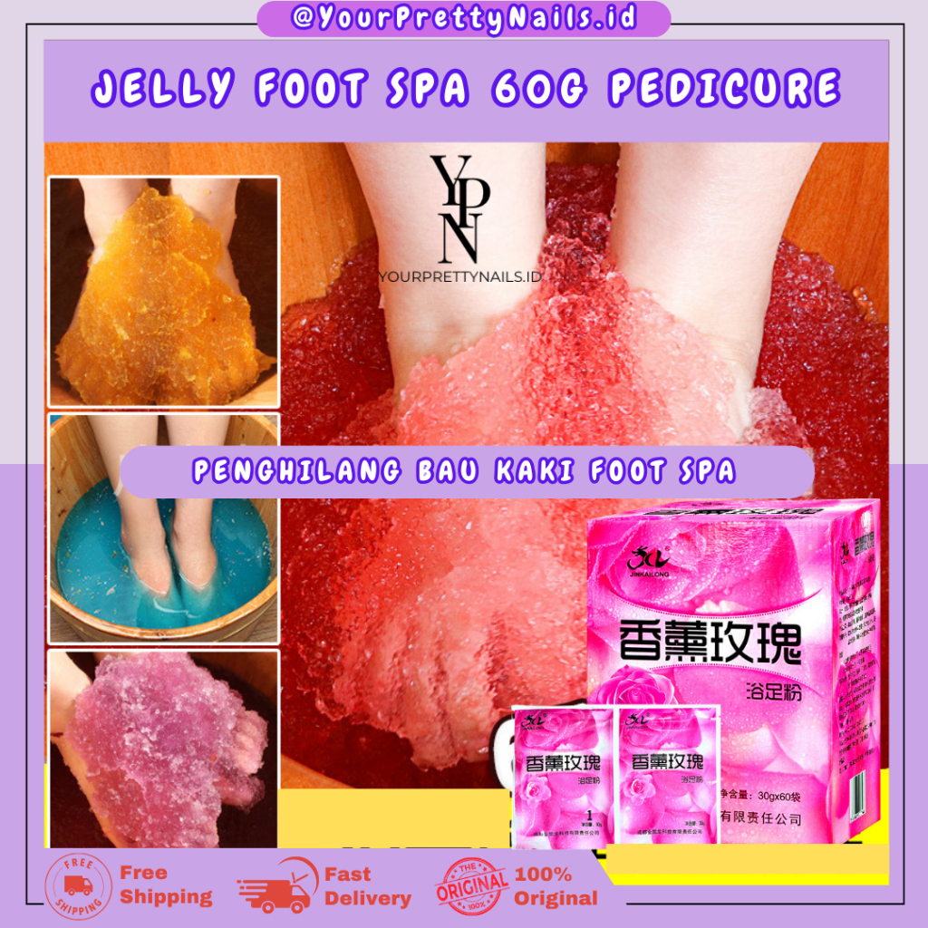 Jual JELLY FOOT SPA 60gr Pedicure Foot Bath Jelly Detox Penghilang Bau ...