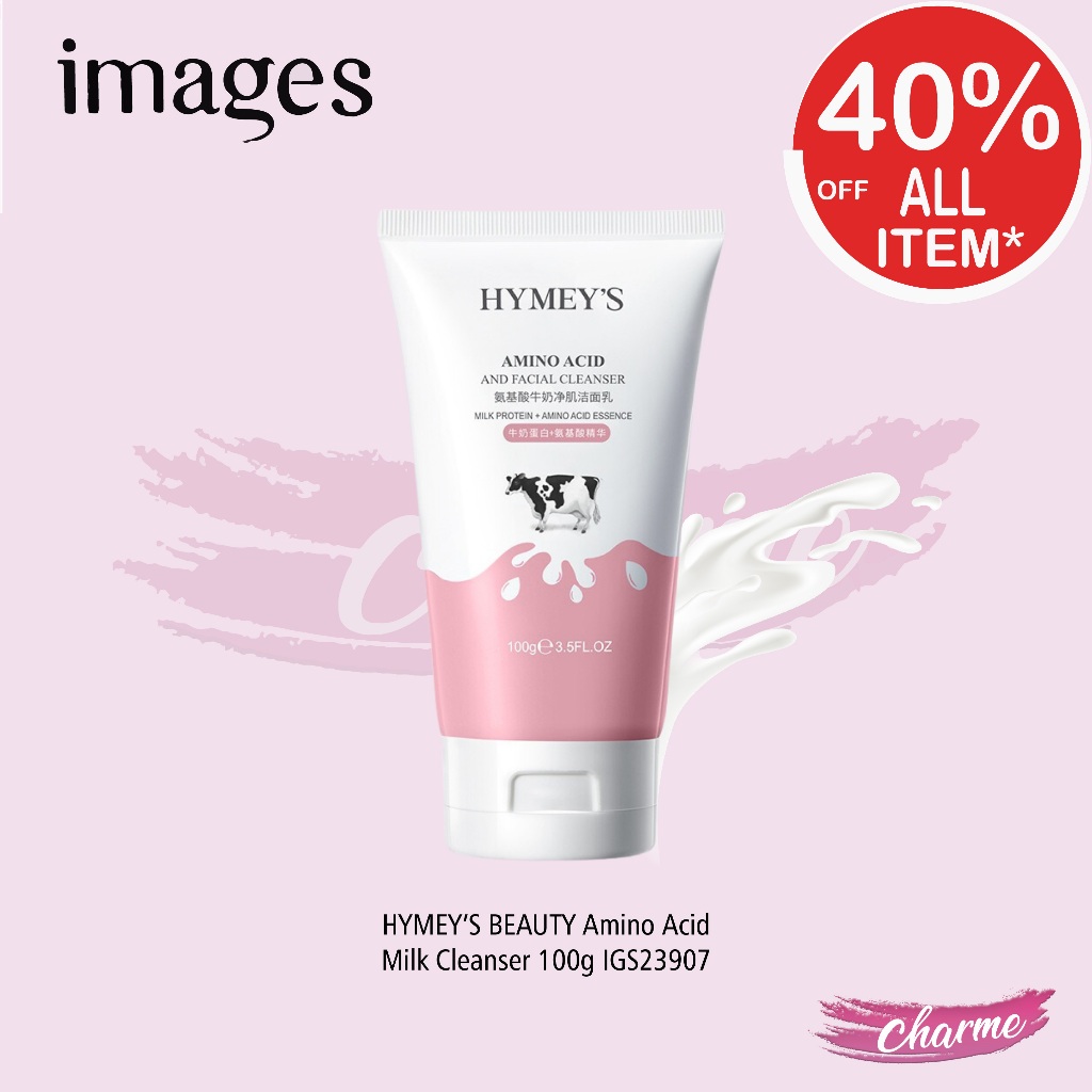 Jual (READY & ORI) Images Hymeys Beauty Amino Acid Milk Cleanser 100g IGS88966 | Shopee Indonesia