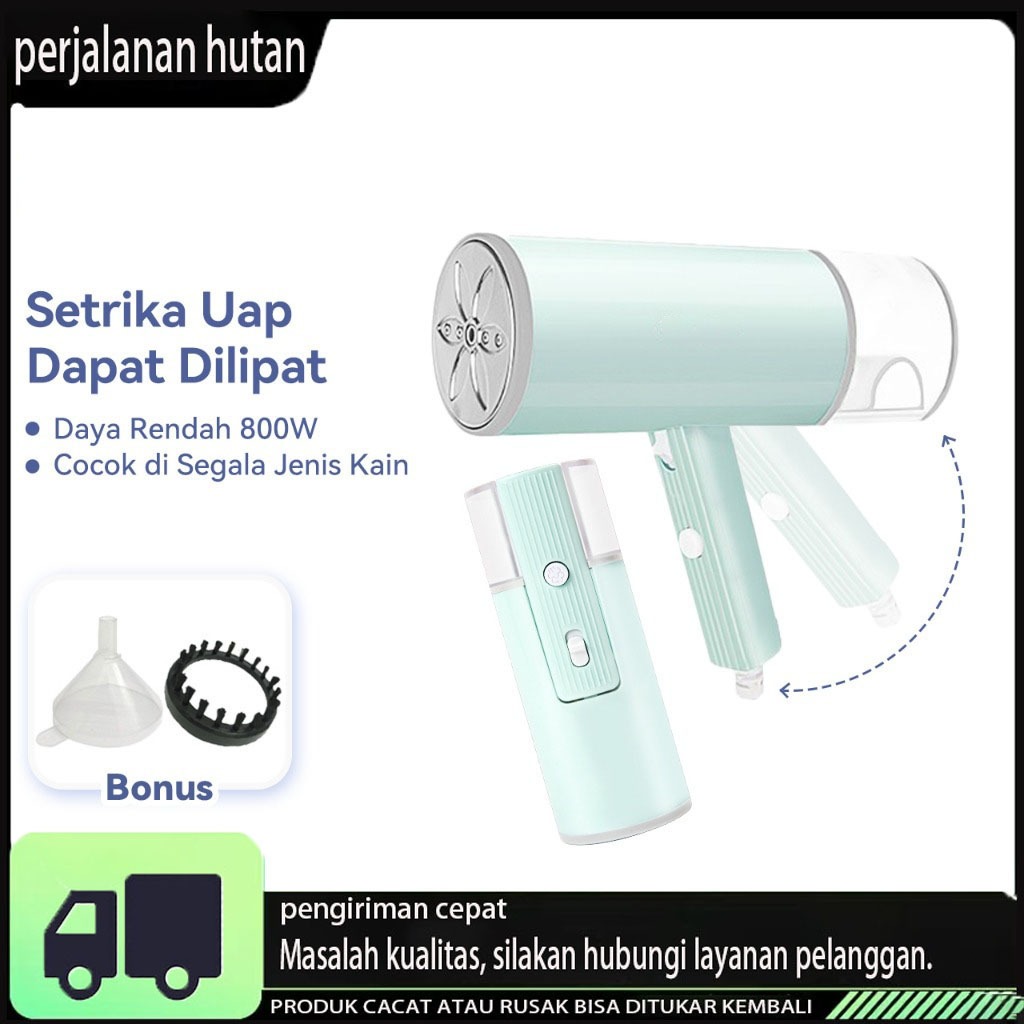 Jual （Gaya baru）Setrika Uap Listrik Low Watt 800W Mini 130 ml Baju Hand ...