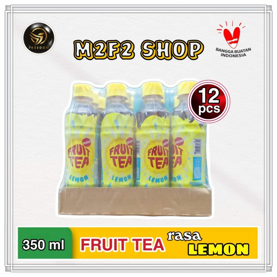 Jual Fruit Tea Lemon | Lemon Botol Pet - 350 ml (Kemasan Karton ...