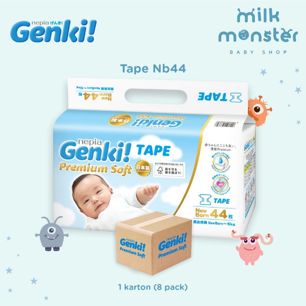 Jual Nepia Genki Tape NB44 / Popok Perekat Nepia Genki | Shopee Indonesia