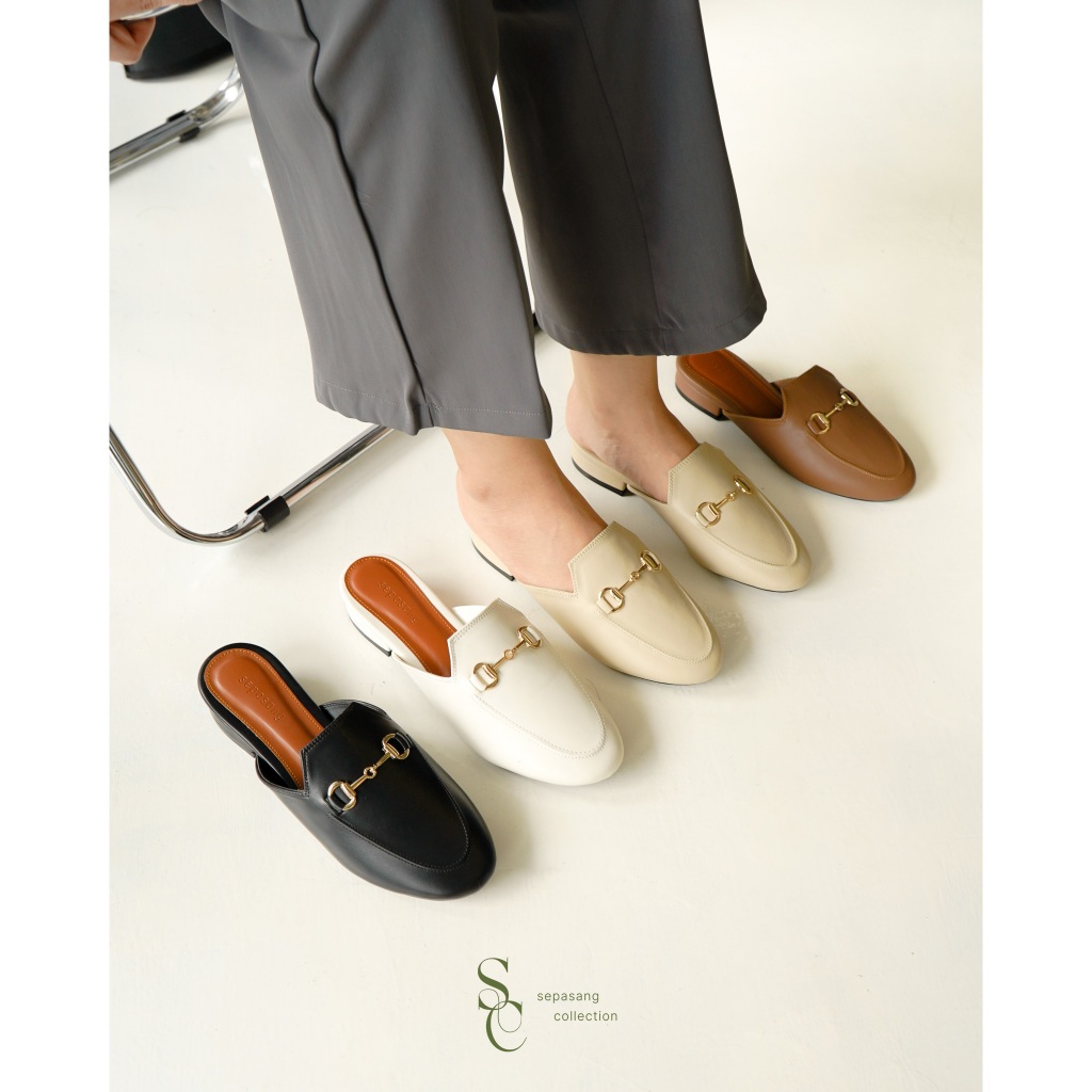 Jual SEPASANG COLLECTION Shane Mules Wanita Heels Hak 3 Cm | Shopee ...