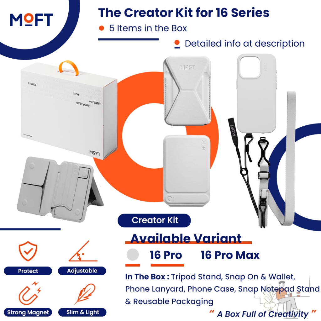 Jual MOFT The Creator Kit for iPhone 16 Series - MagSafe Compatible ...