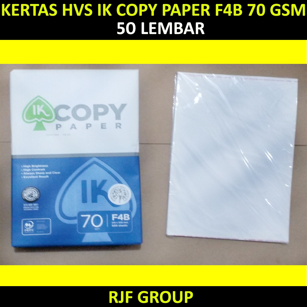 Jual IK COPY PAPER F4B 70 GSM 50 LEMBAR | Shopee Indonesia