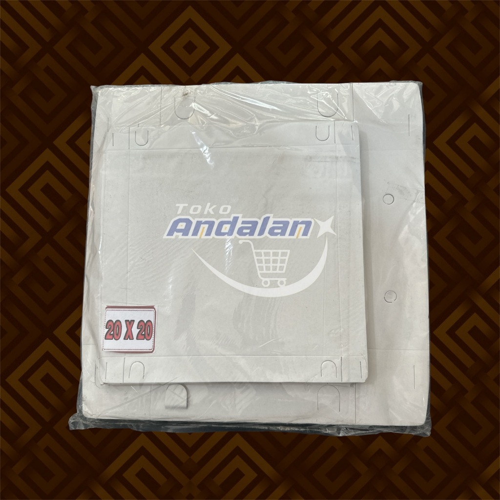 Jual Dus Nasi Kotak Ukuran 20x20 Box Nasi Polos | Shopee Indonesia