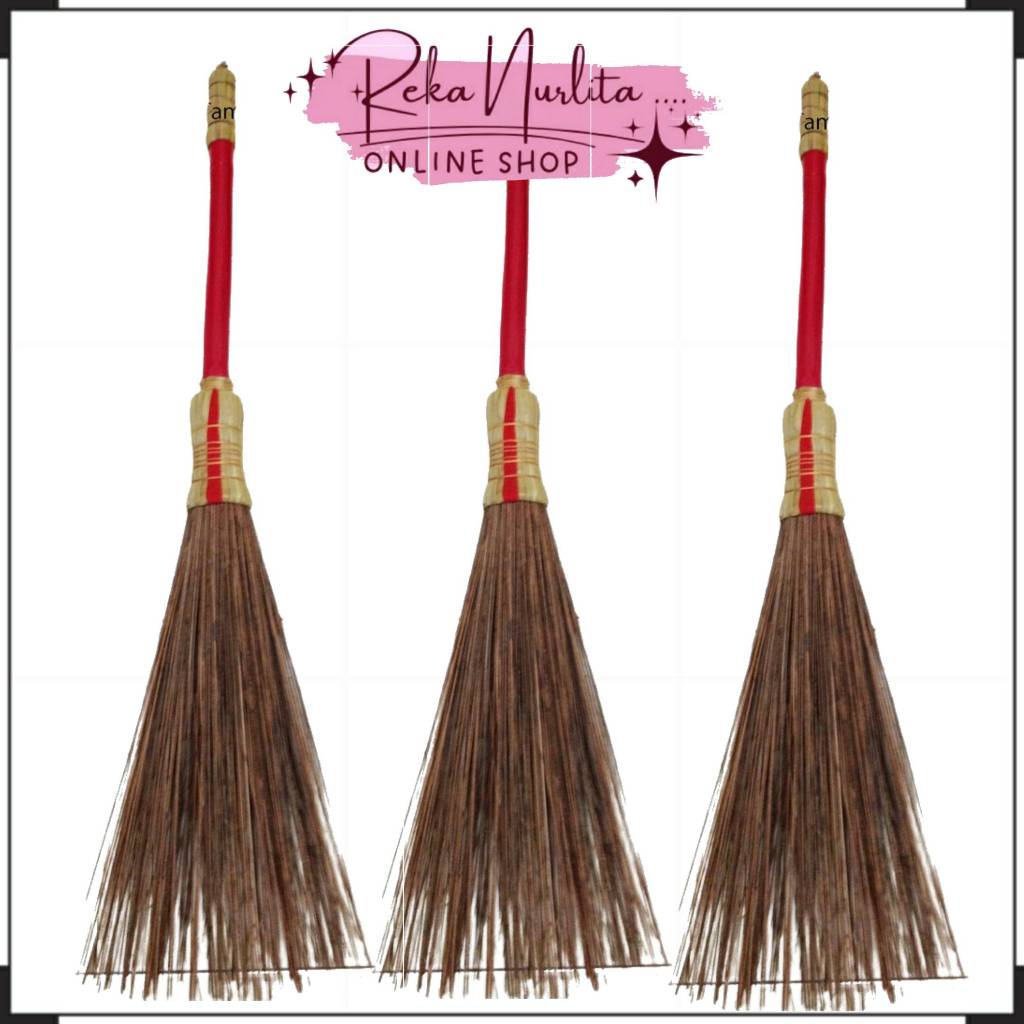 Jual Sapu lidi Taman Besar gagang panjang sapu lidi halaman | Shopee ...