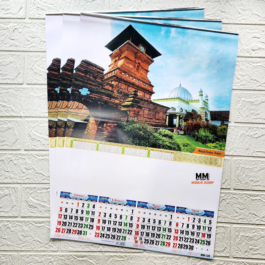 Jual KALENDER TAHUN 2025 3 LEMBAR MASJID CATURWULAN KALENDER TERBARU ...
