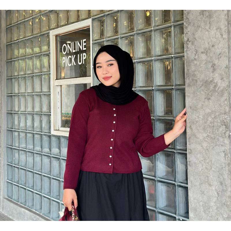 Jual HAYLOOK.ID Arsya Cardy Top Knitwear - Kardigan Rajut Atasan Wanita ...