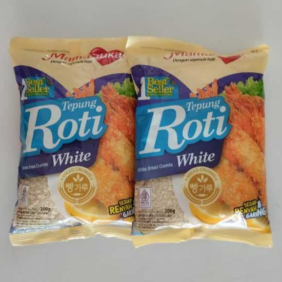 Jual Mamasuka Tepung Roti Putih Netto 200gram White Bread Crumbs Halal ...