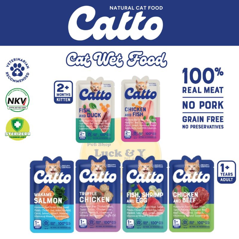 Jual Catto Wet Food Makanan Basah Kucing (50 gr) | Shopee Indonesia