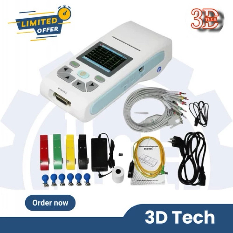 Jual CONTEC 12-Channel ECG/EKG Machine Electrocardiograph, PC software, Touch Screen ECG90A ...