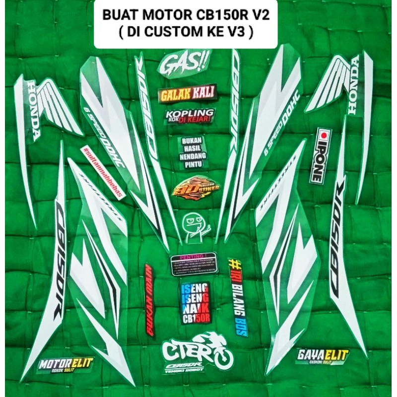 Jual stiker transparan CB150R V3 custom Ke V2 | Shopee Indonesia
