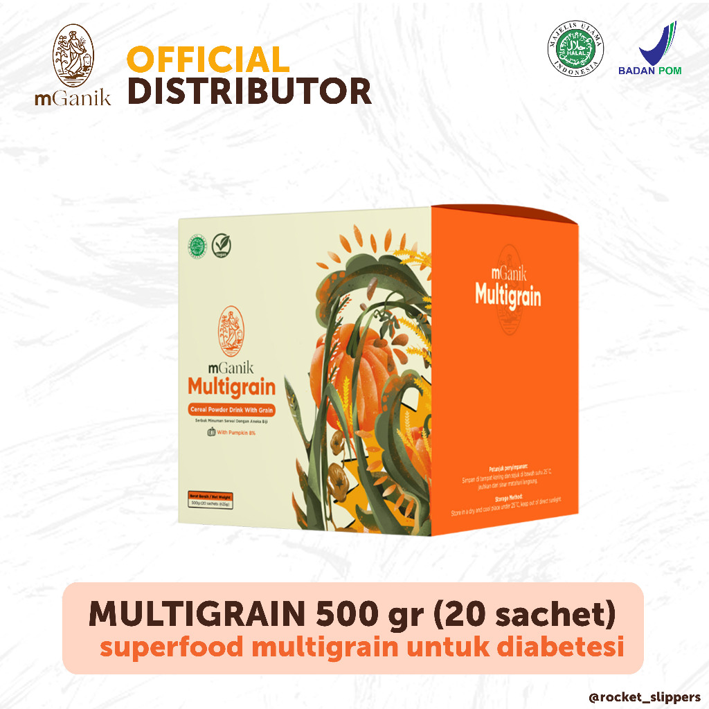Jual Mganik Multigrain 500 Gram 20 Sachet M ganik M-Ganik Minuman ...