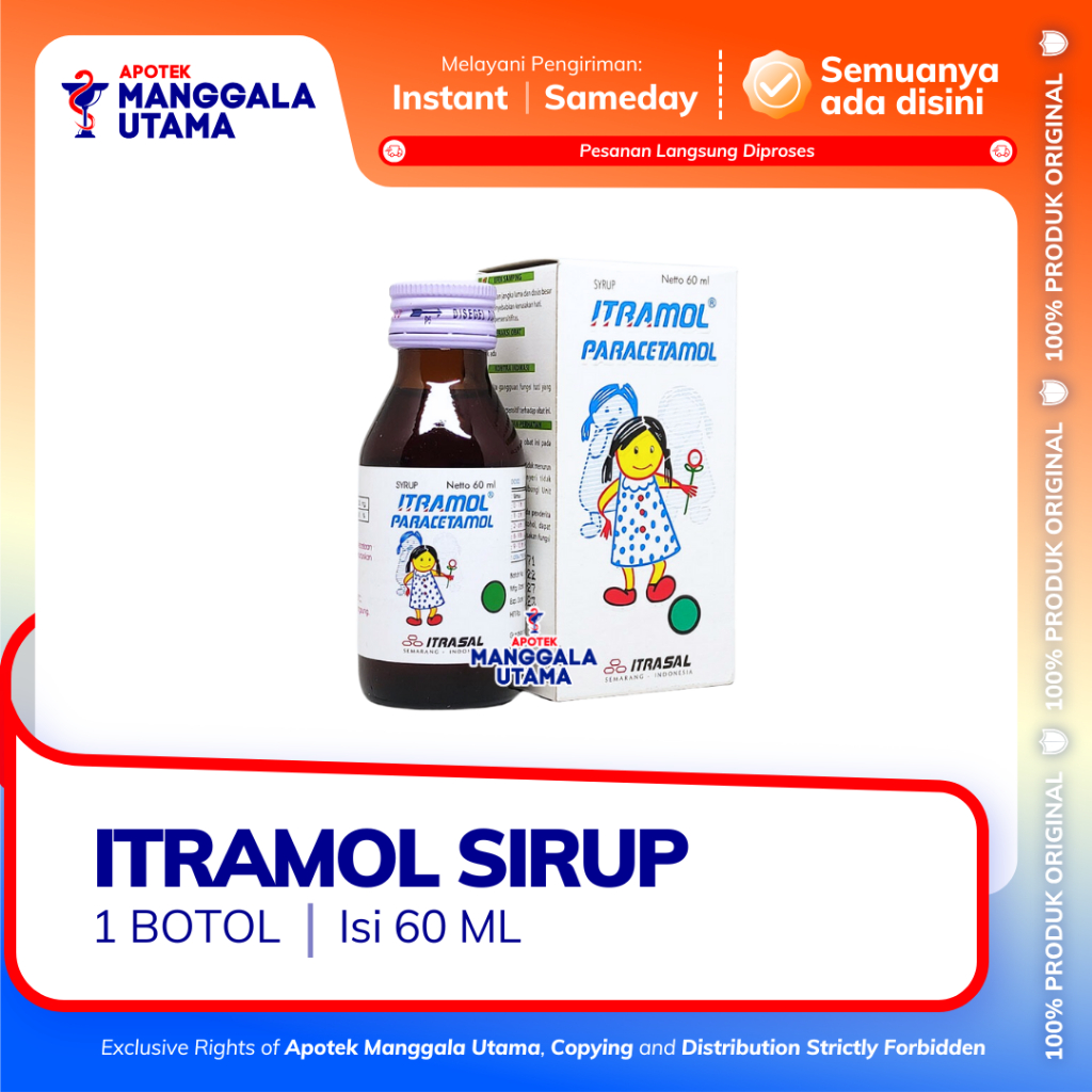 Jual ITRAMOL PARACETAMOL SIRUP @ 60 ML | Shopee Indonesia